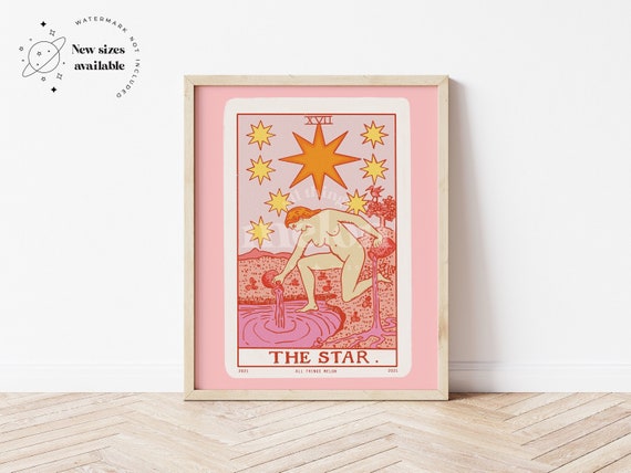 THE STAR Tarot Illustration Downloadable Print Printable - Etsy