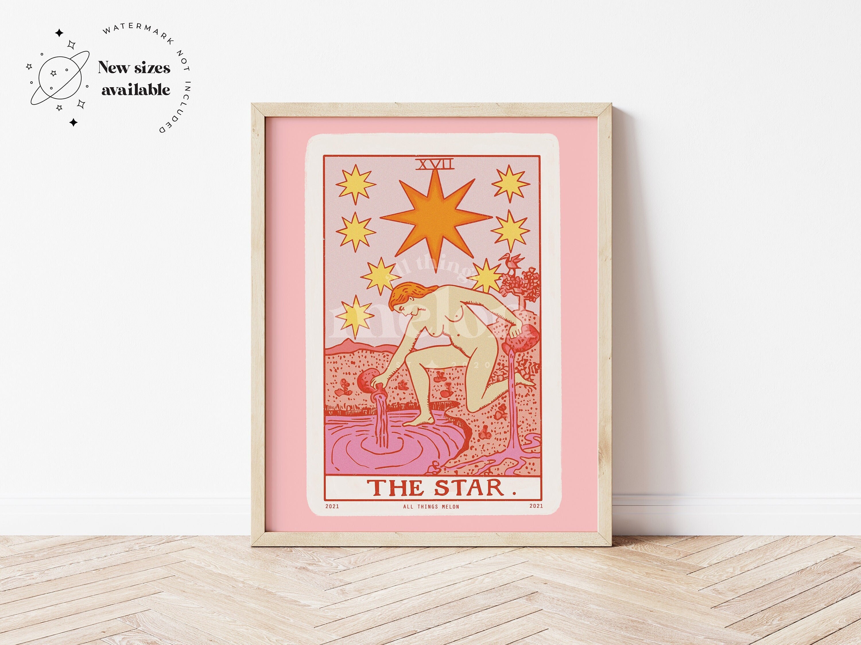 THE STAR Tarot Illustration Downloadable Print Printable - Etsy