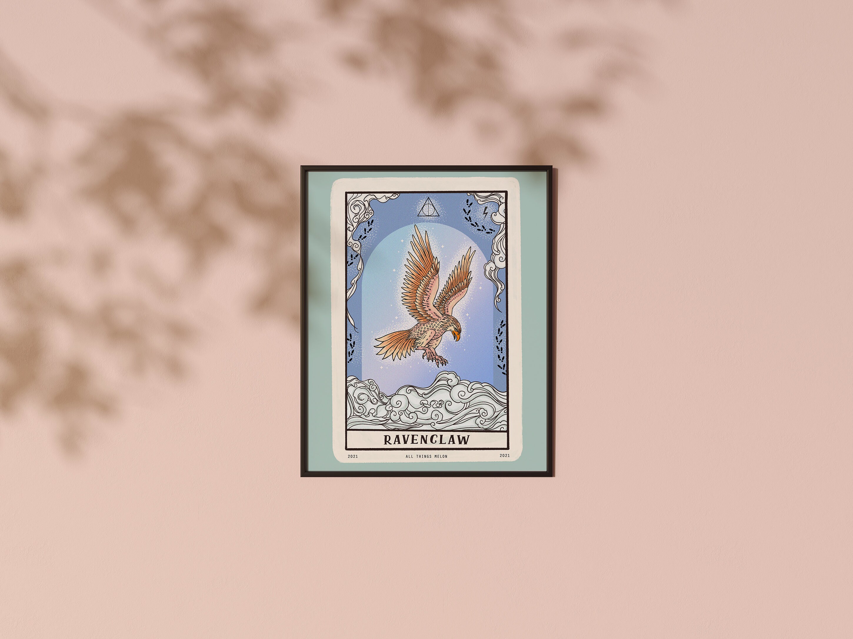 Ravenclaw Hogwarts House Tarot Card Downloadable Print | Etsy