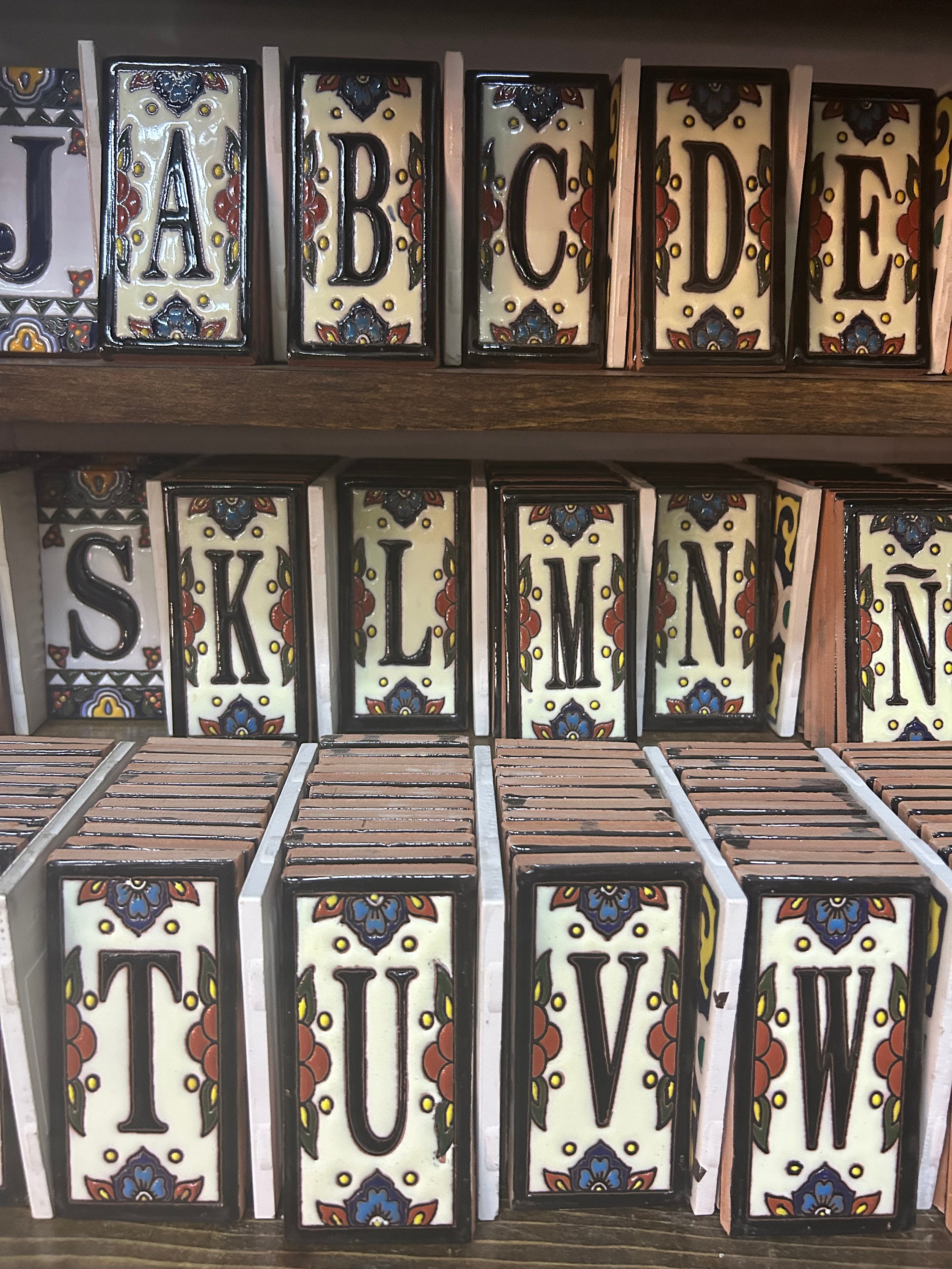 Talavera Tile Letters for Last Name and Frames - Etsy