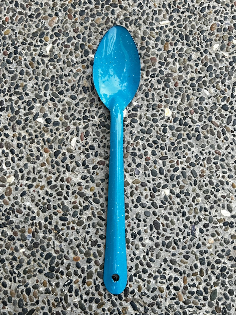 Blue Peltre Mexican Serving Spoons - Etsy