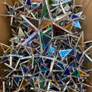 75-pack Multicolor Stained Glass Star - Etsy