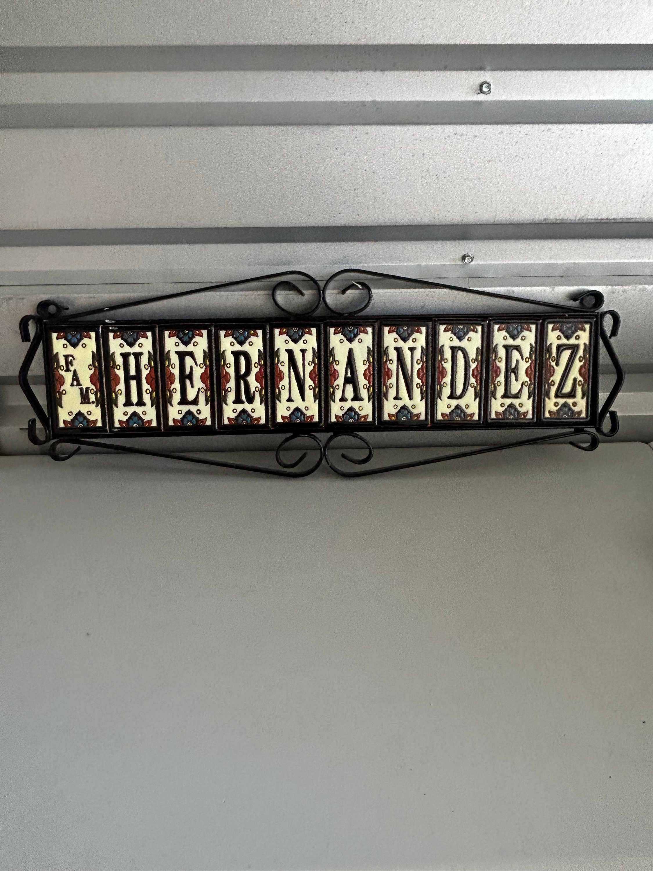 Talavera Tile Letters for Last Name and Frames - Etsy