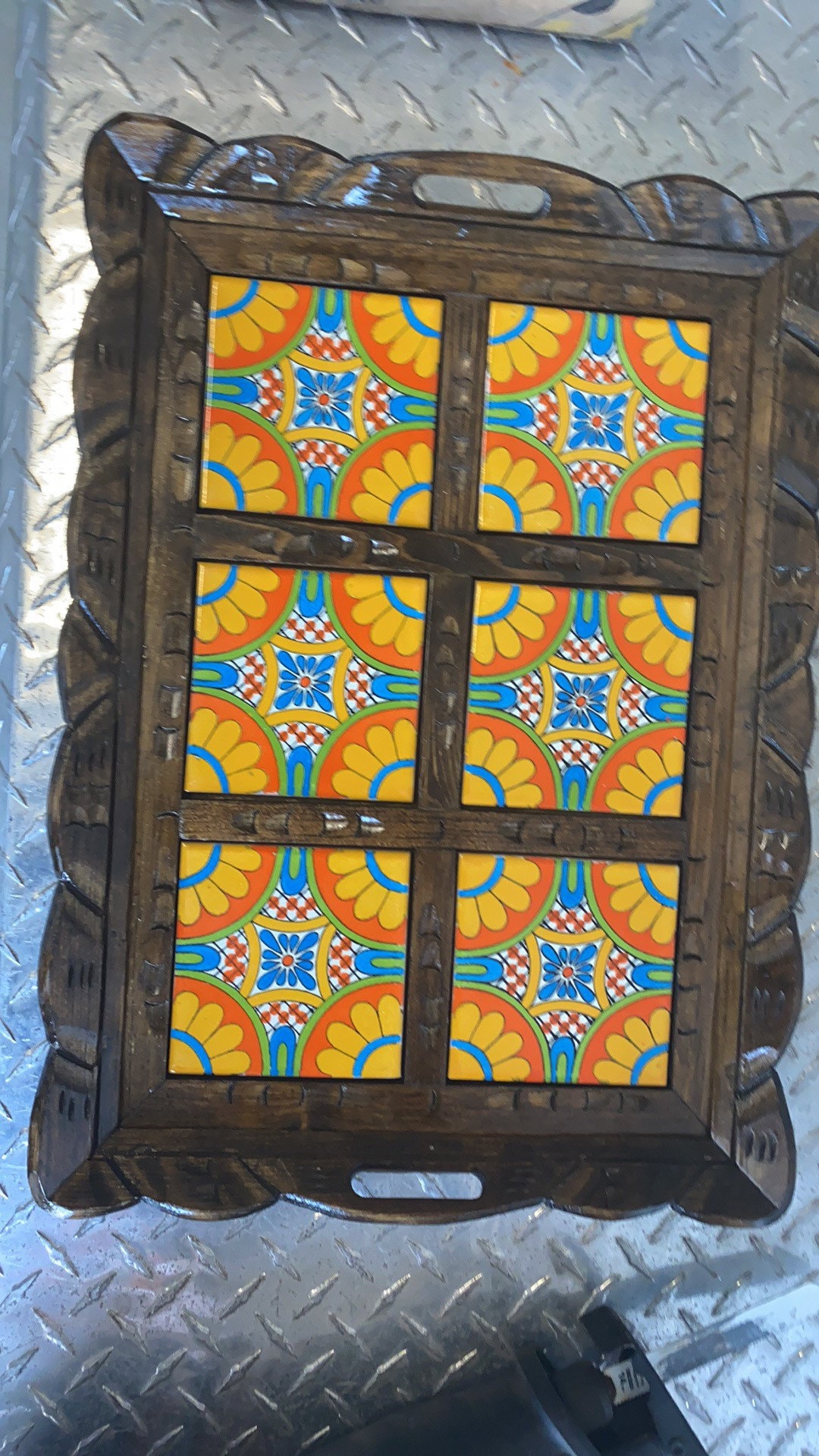 Wood Talavera Tile Tray Choose Your Own Tile - Etsy