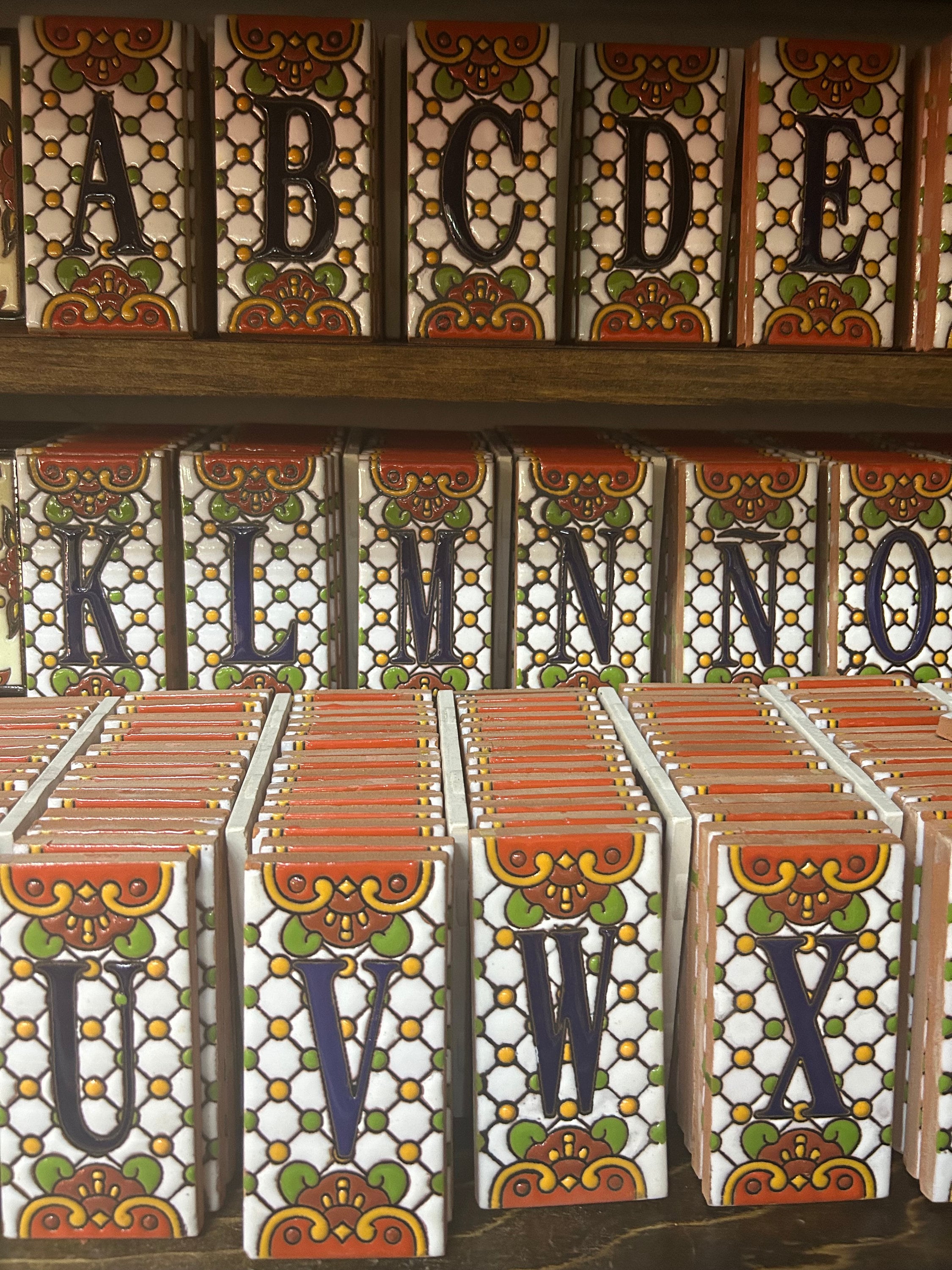 Talavera Tile Letters for Last Name and Frames - Etsy