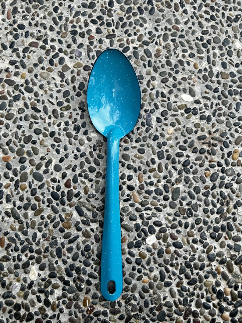 Blue Peltre Mexican Serving Spoons - Etsy