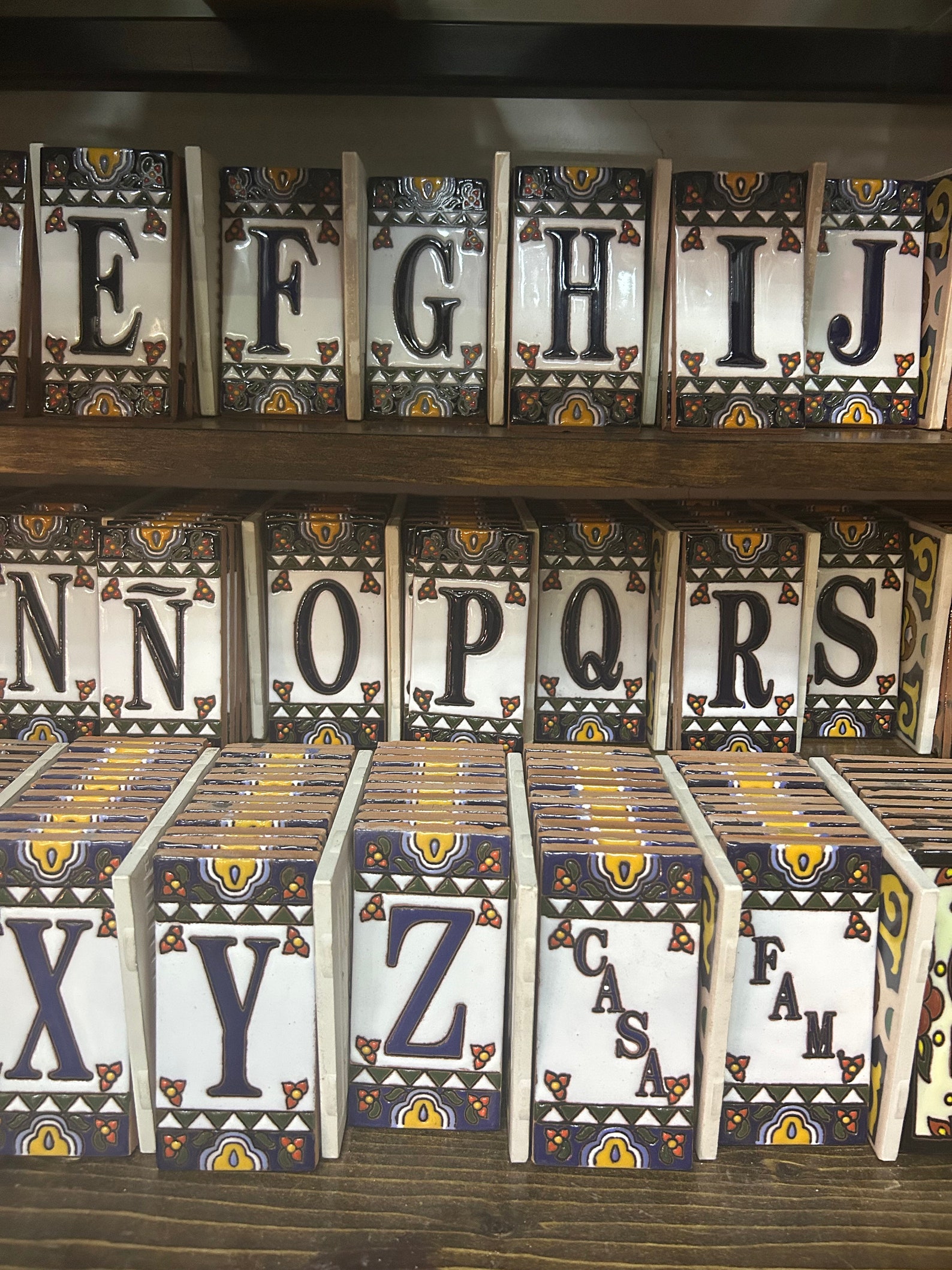 Talavera Tile Letters for Last Name and Frames - Etsy