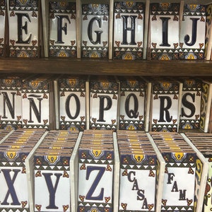 Talavera Tile Letters for Last Name and Frames - Etsy
