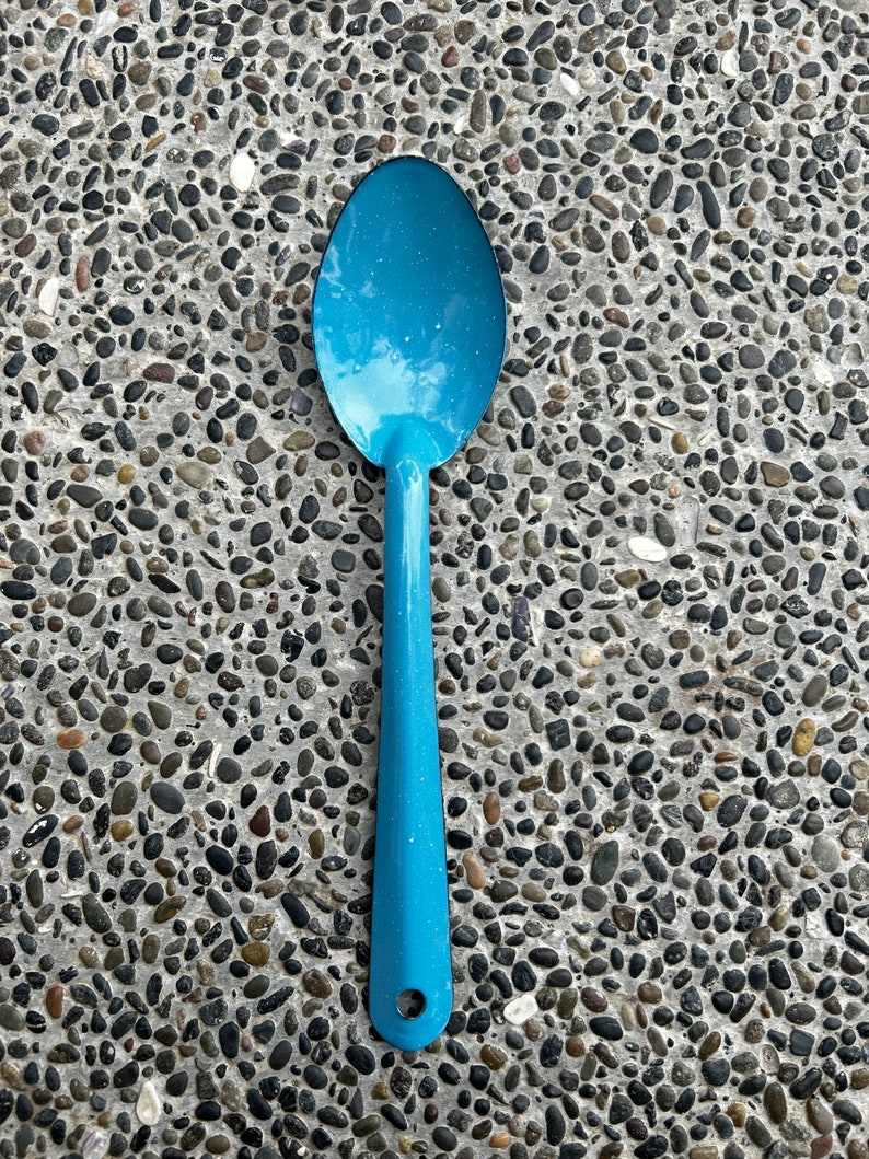 Blue Peltre Mexican Serving Spoons - Etsy