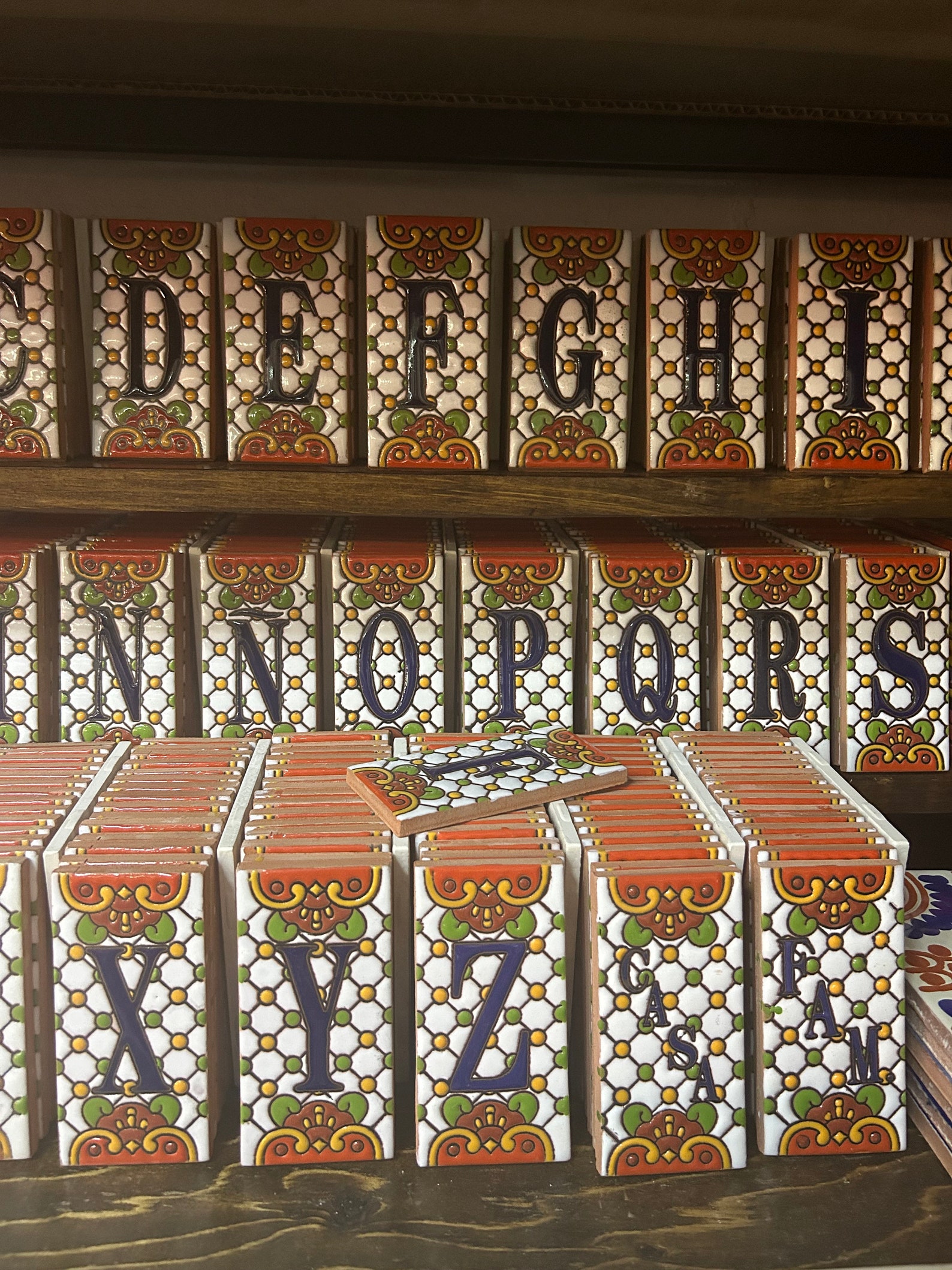 Talavera Tile Letters for Last Name and Frames - Etsy