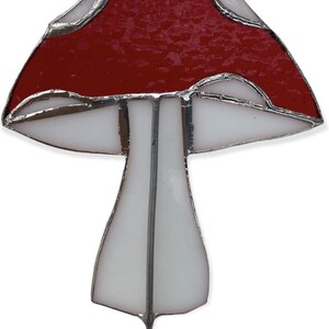 Stained Glass Mushroom With Rod - Etsy