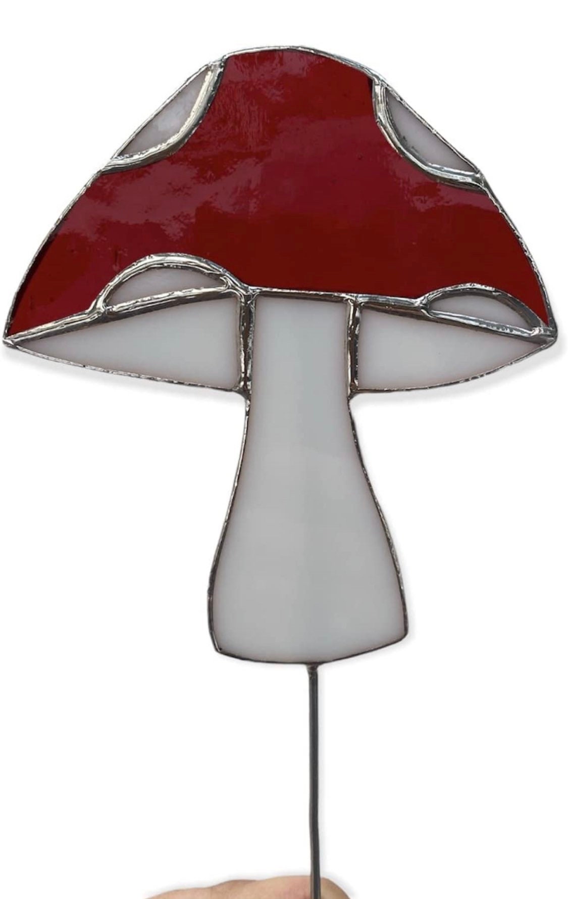 Stained Glass Mushroom With Rod - Etsy