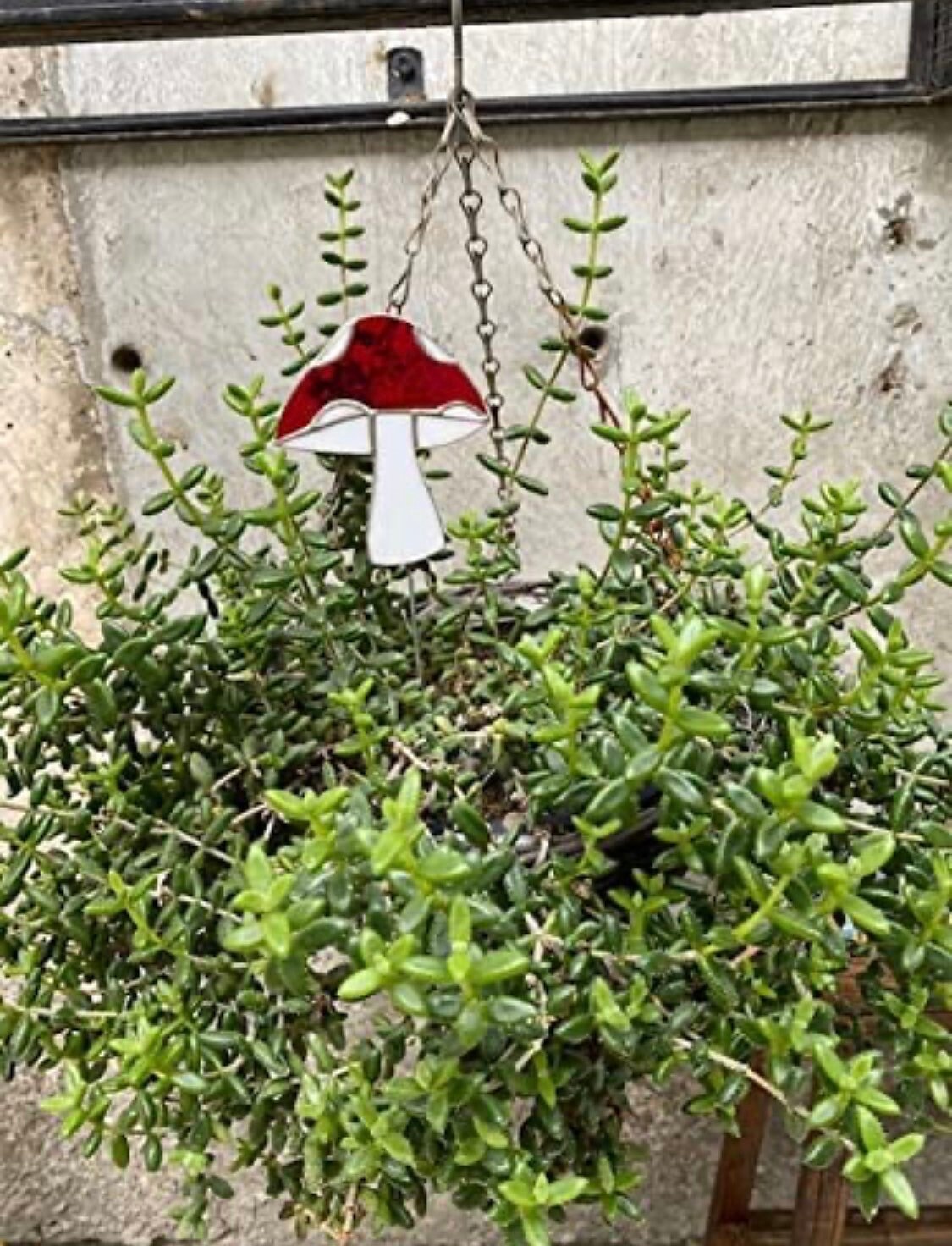 Stained Glass Mushroom With Rod - Etsy