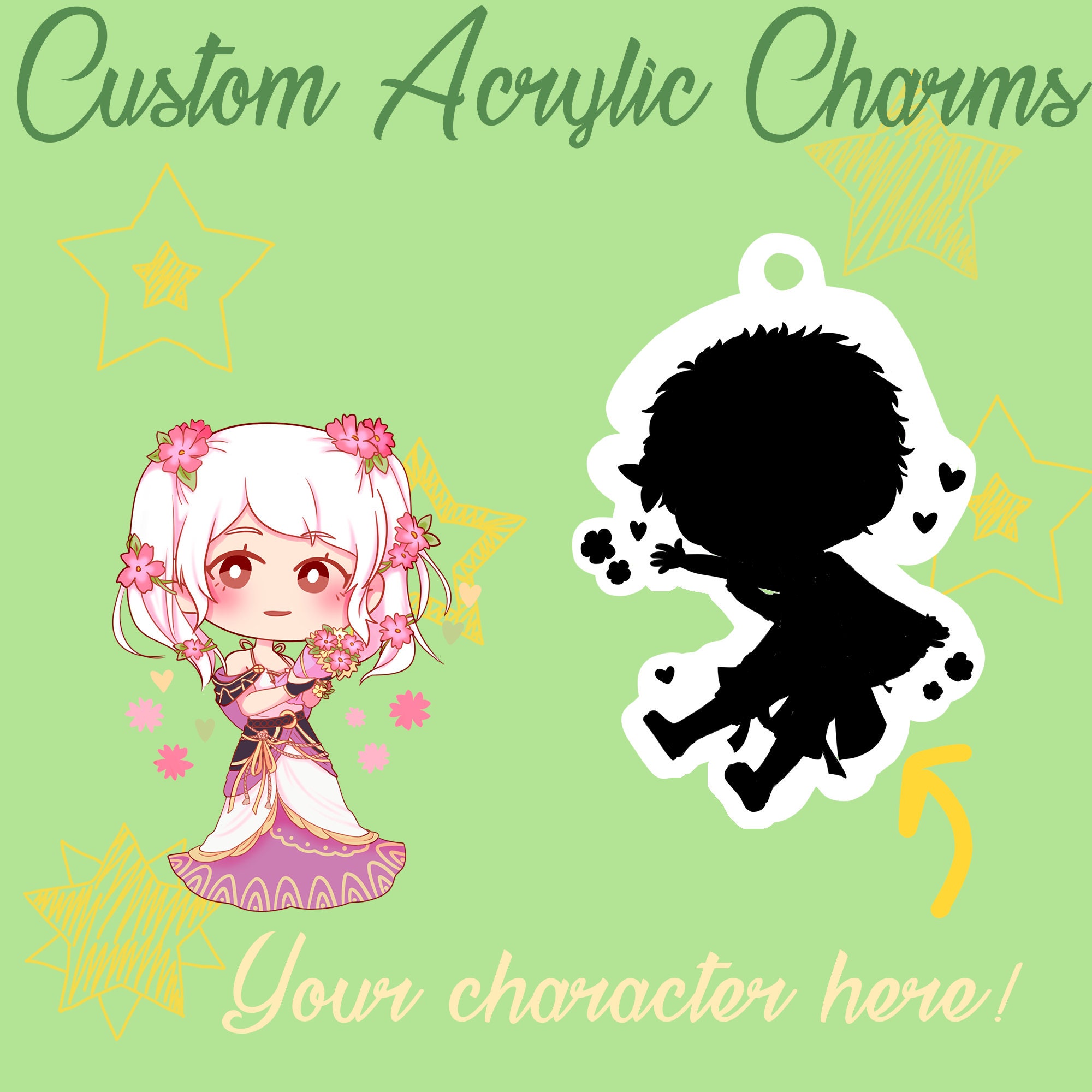 Custom Acrylic Charm - Etsy