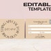 Editable Gift Card Template Printable Gift Certificate - Etsy