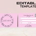 Editable Gift Card Template Printable Gift Certificate - Etsy
