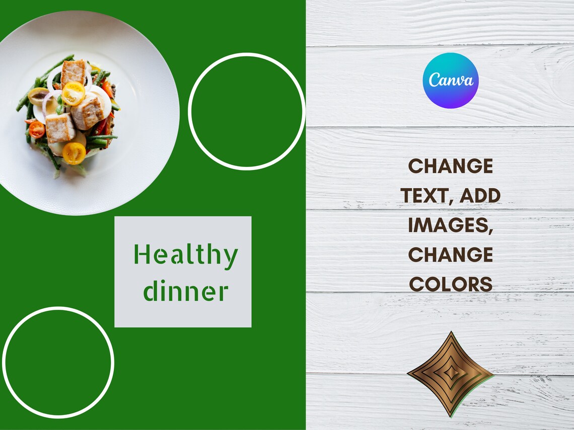 Digital Pinterest Canva Template, Editable |customizable, Fitness and ...