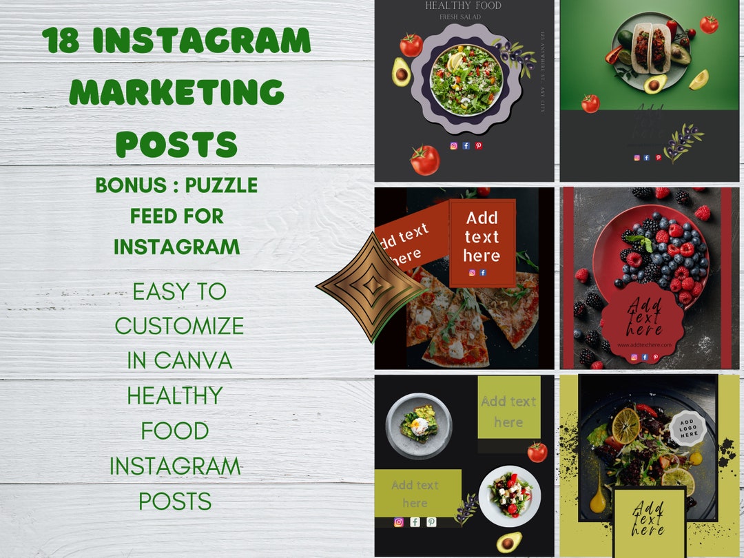 Nutrition Template Bundle, Nutrition Instagram Templates, Instagram ...
