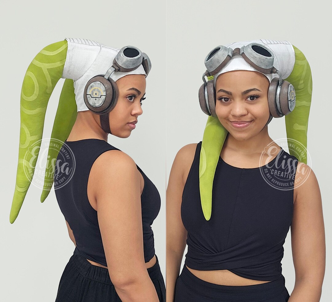 Hera Syndulla Inspired Digital Lekku, Flight Cap & Goggle Templates ...