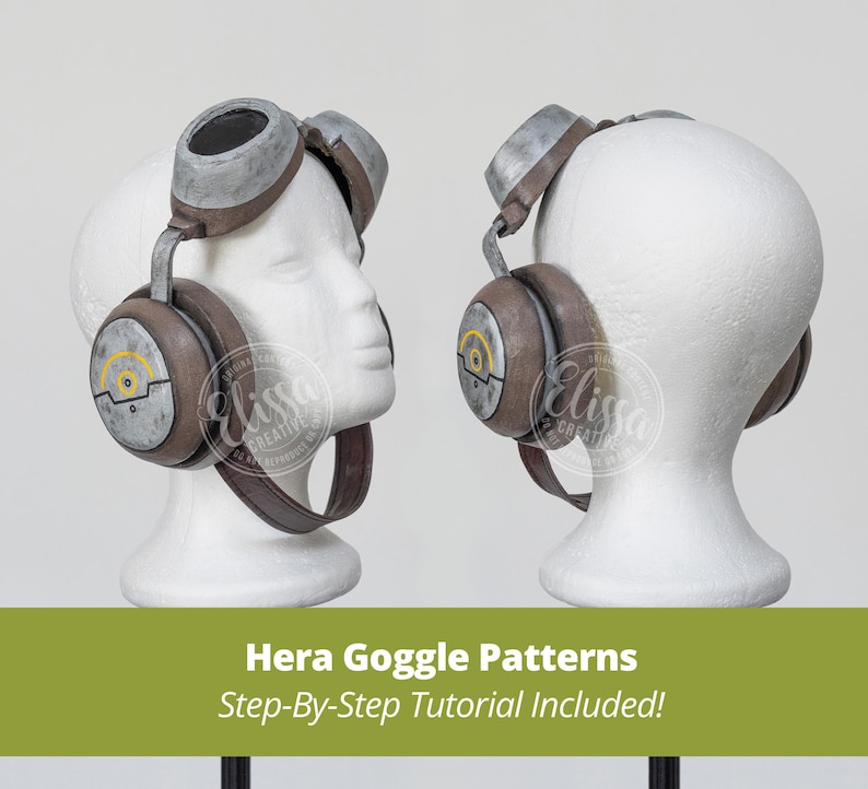 Hera Syndulla Inspired Digital Goggle Templates & Tutorial - Etsy
