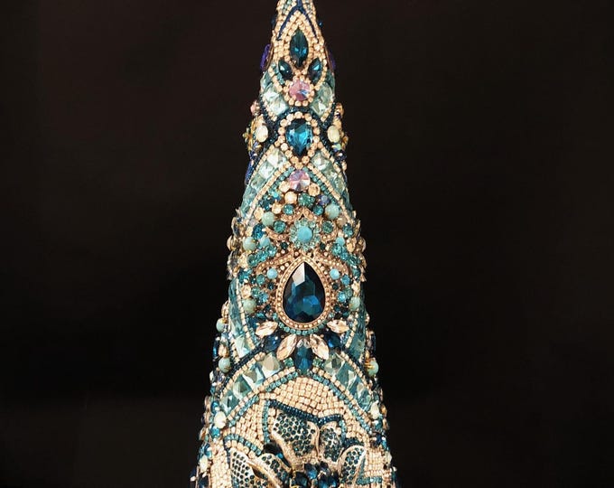 Large CHRISTMAS Tree , JEWELED CHRISTMAS Tree, Christmas Gift ,holiday ...