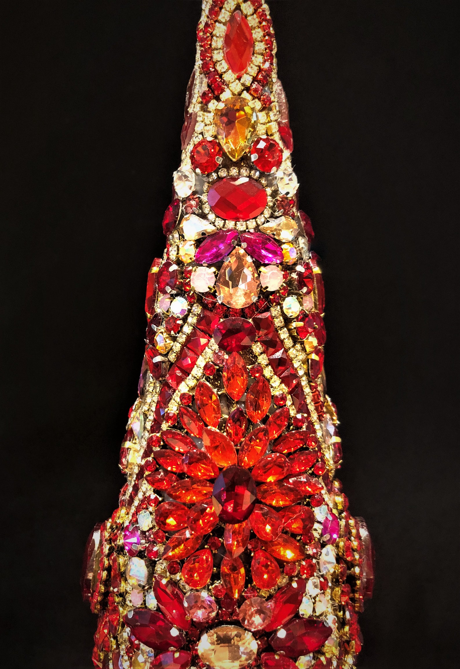 Large CHRISTMAS Tree JEWELED CHRISTMAS Tree Christmas Gift - Etsy