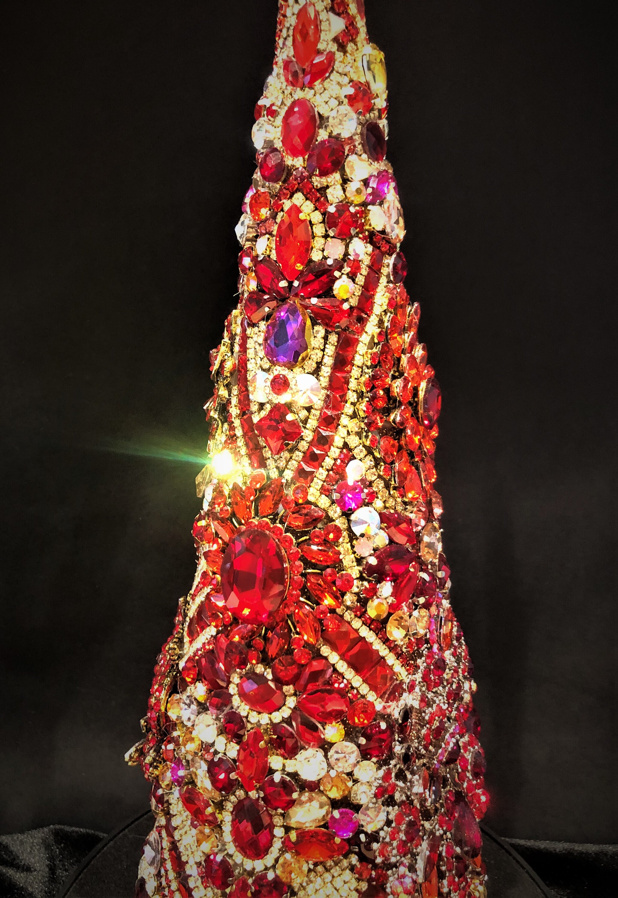 Large CHRISTMAS Tree , JEWELED CHRISTMAS Tree, Christmas Gift , Holiday ...