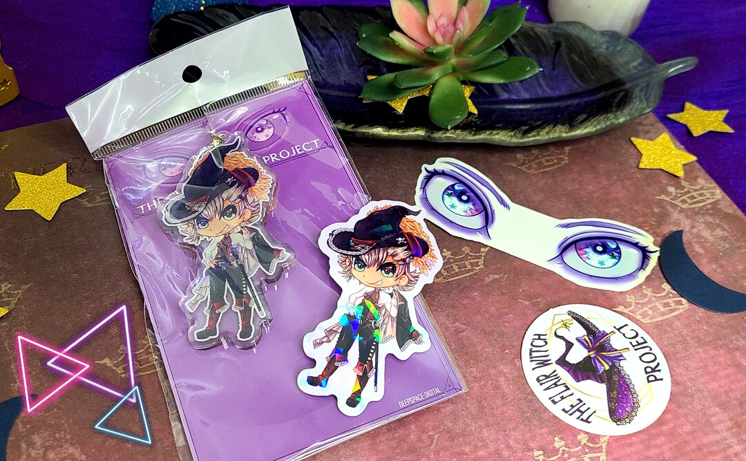 Holographic Witch Acrylic Charm & Sticker | Holo Print, Sticker Sheet ...