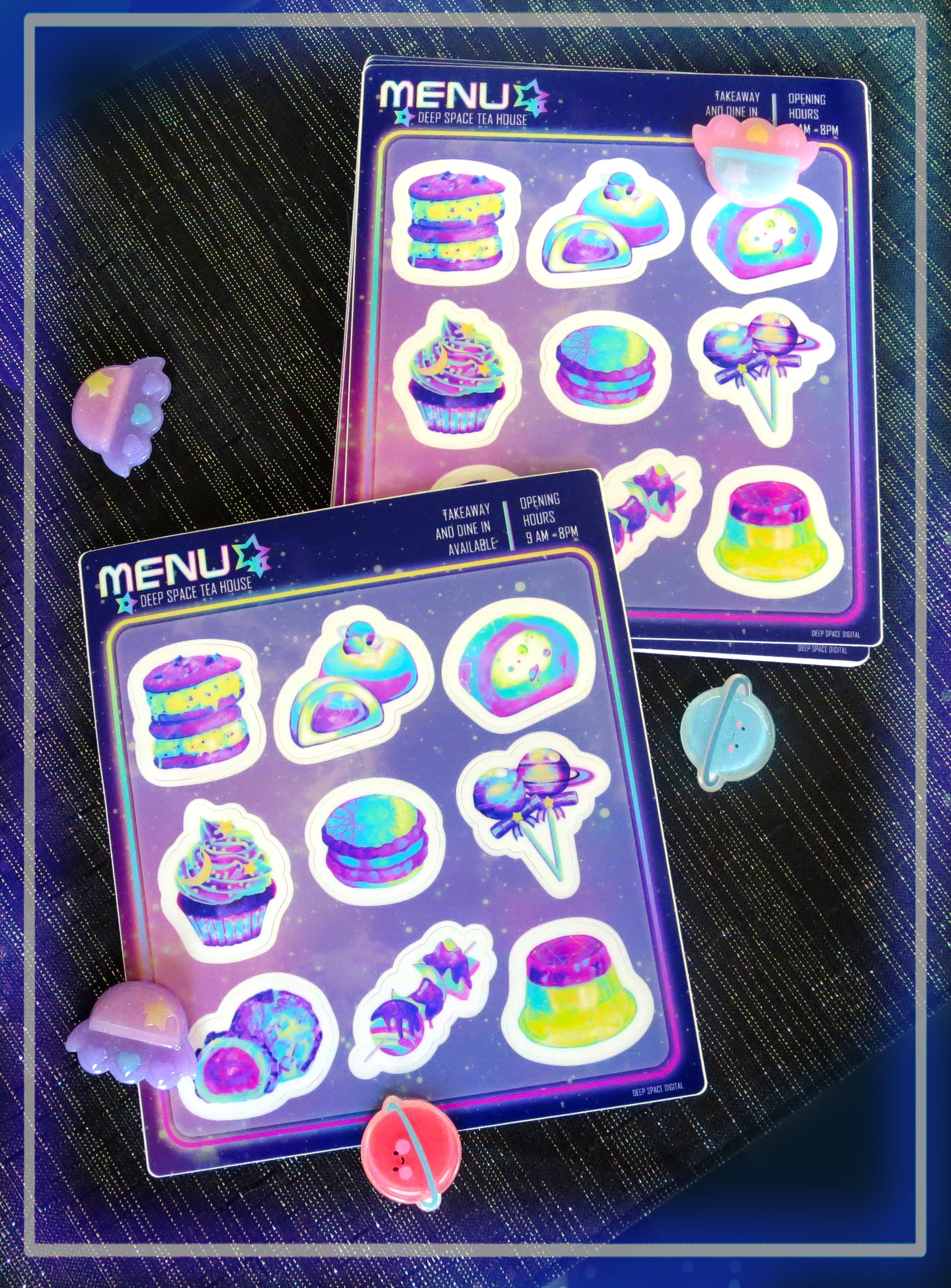 Sweets Menu Sticker Sheet - Etsy