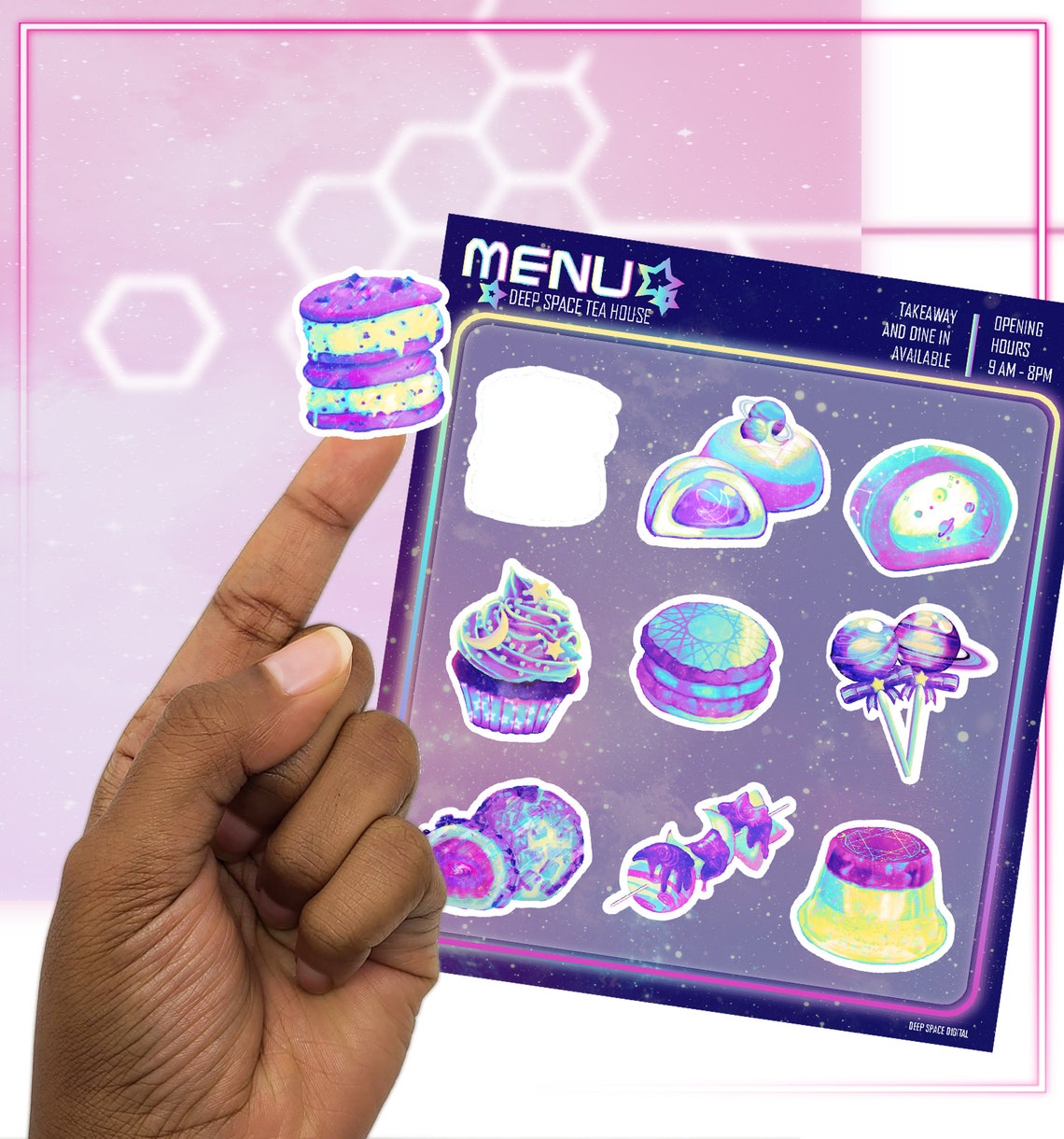 Sweets Menu Sticker Sheet - Etsy