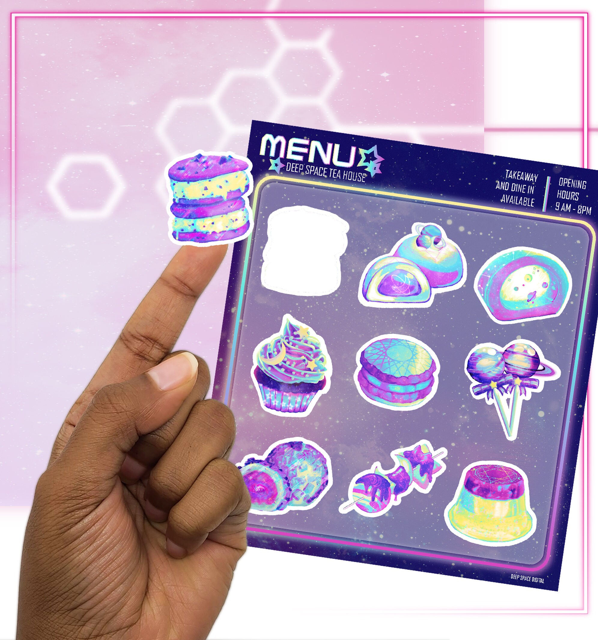 Sweets Menu Sticker Sheet - Etsy