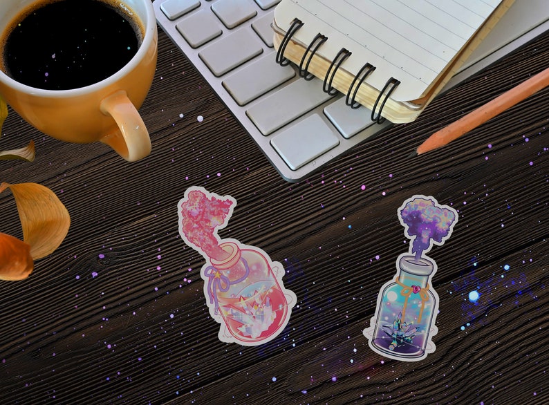 Crystal Jar Sticker - Clear - Etsy