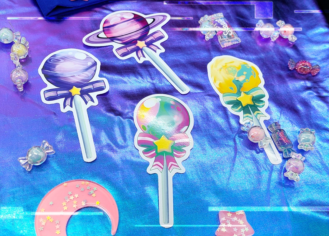 Planetpops | Space Lollipop | Sticker Pack - Etsy