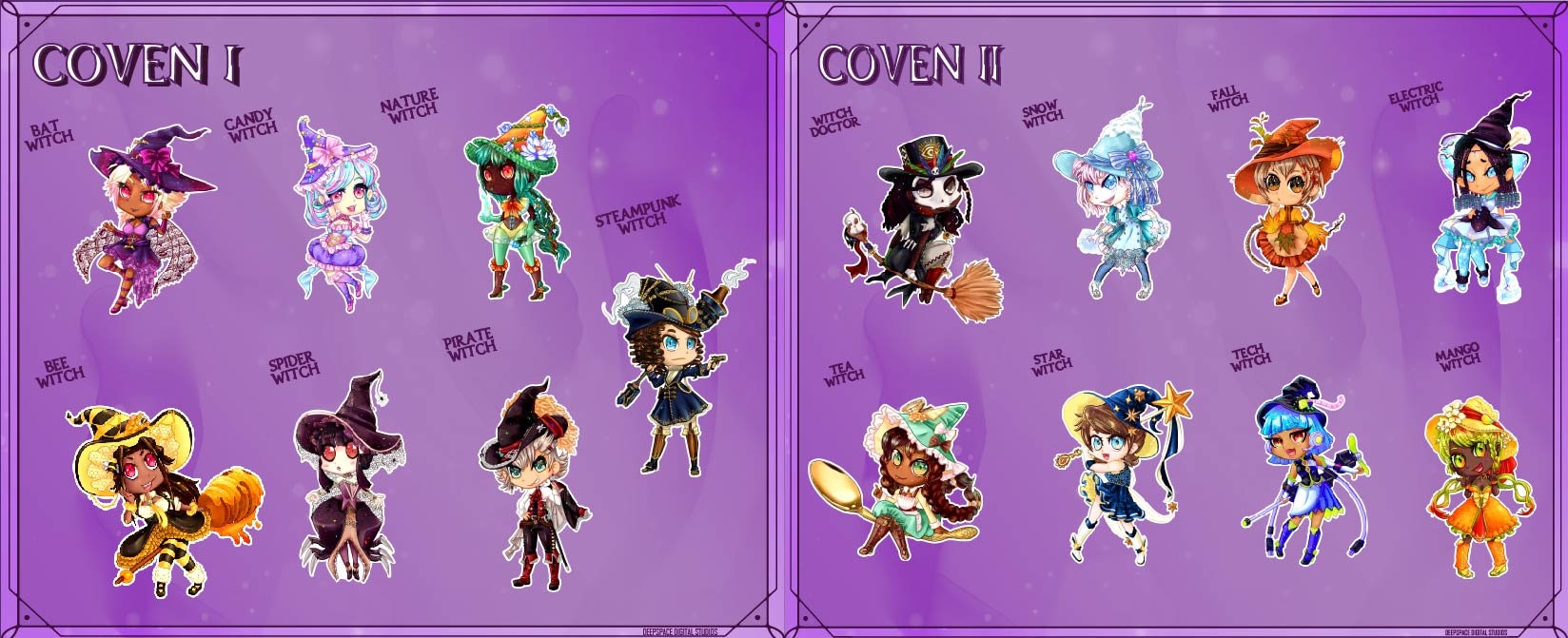 Holographic Witch Acrylic Charm & Sticker | Holo Print, Sticker Sheet ...