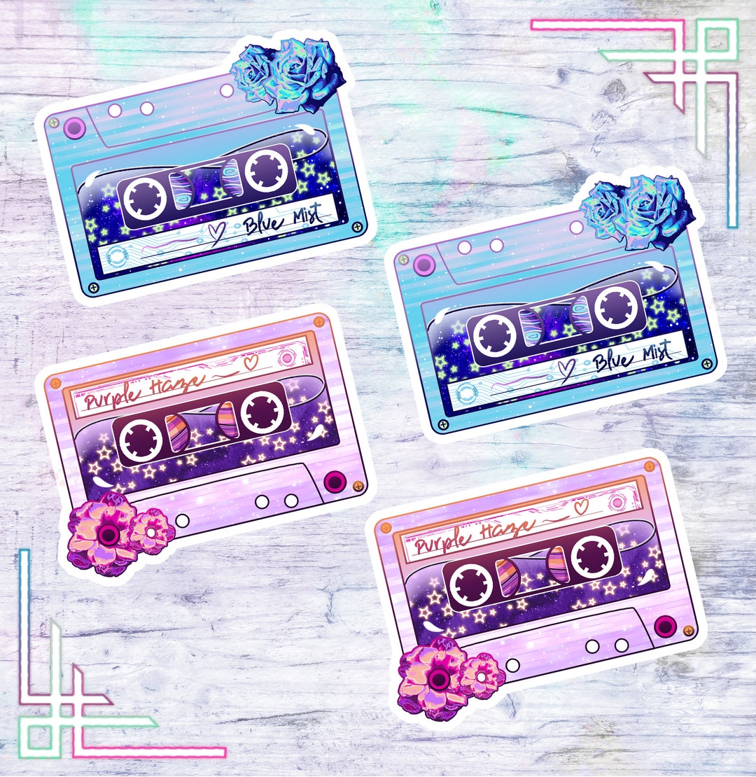 Vaporwave Cassette Sticker - Etsy