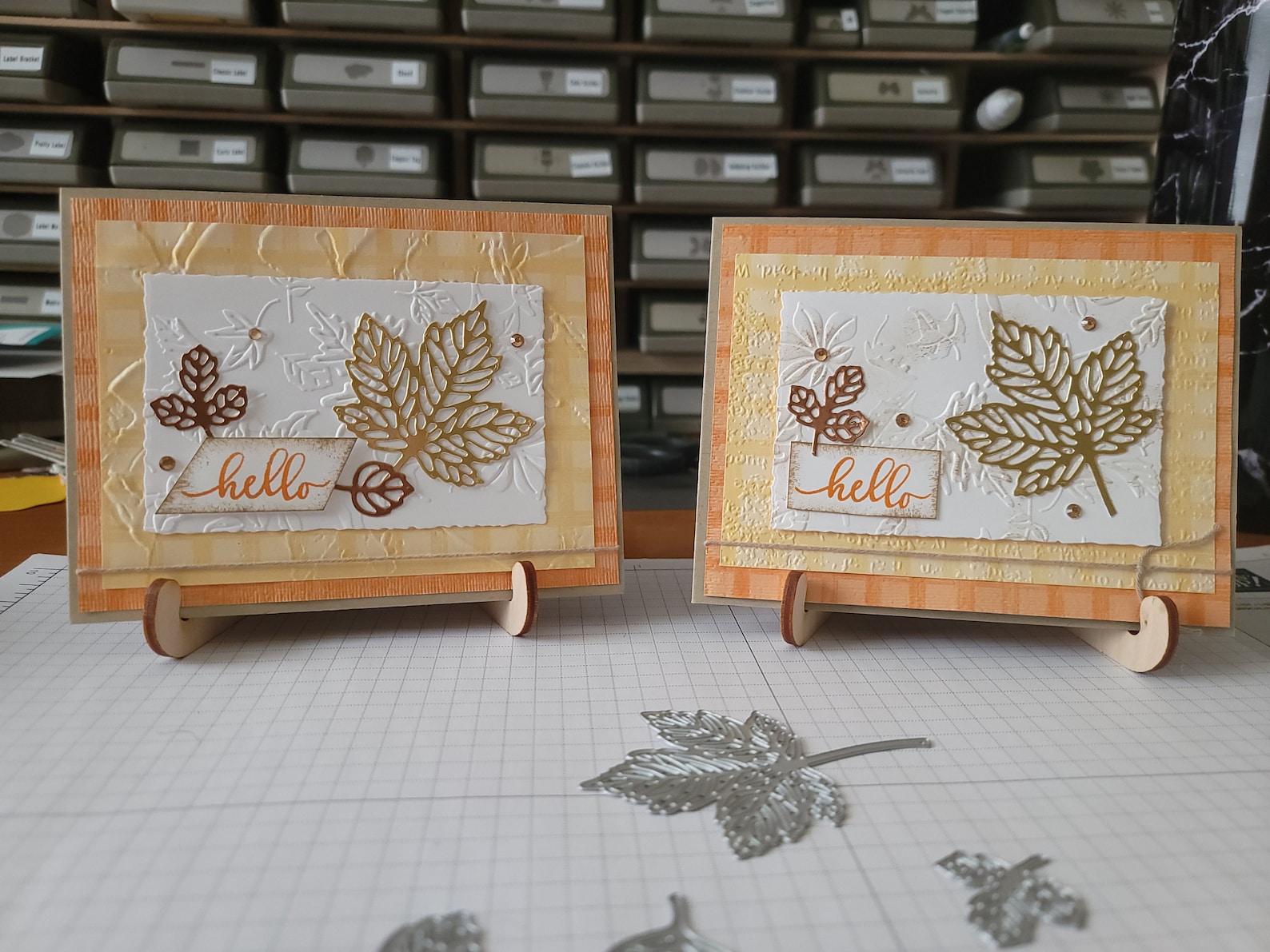 Intricate Leaves Cards - Etsy