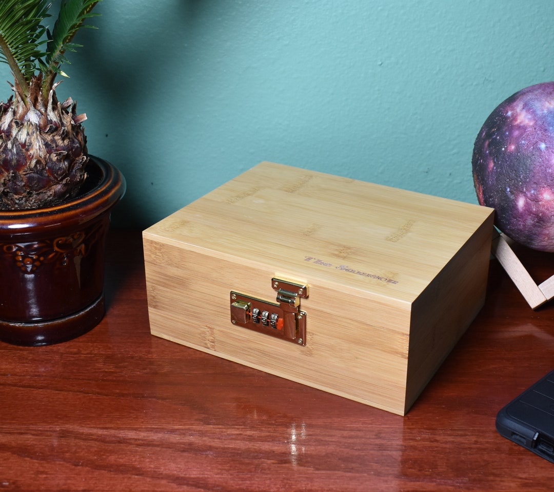 Kramerica Samson Premium Bamboo Stash Box - Etsy