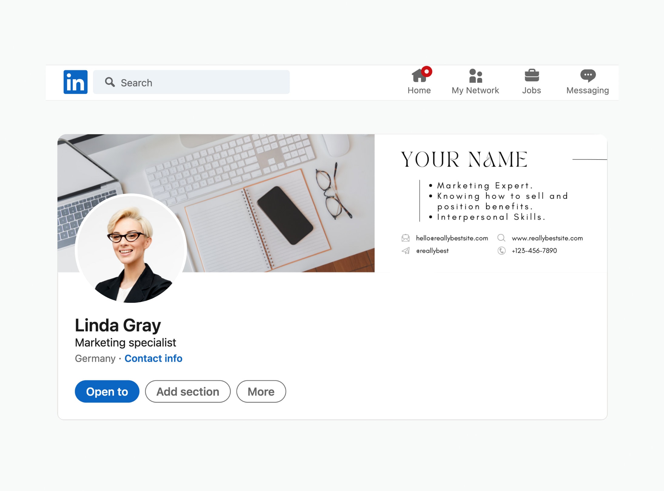 Custom Editable Banner Templates for Your Linkedin Profile Are ...