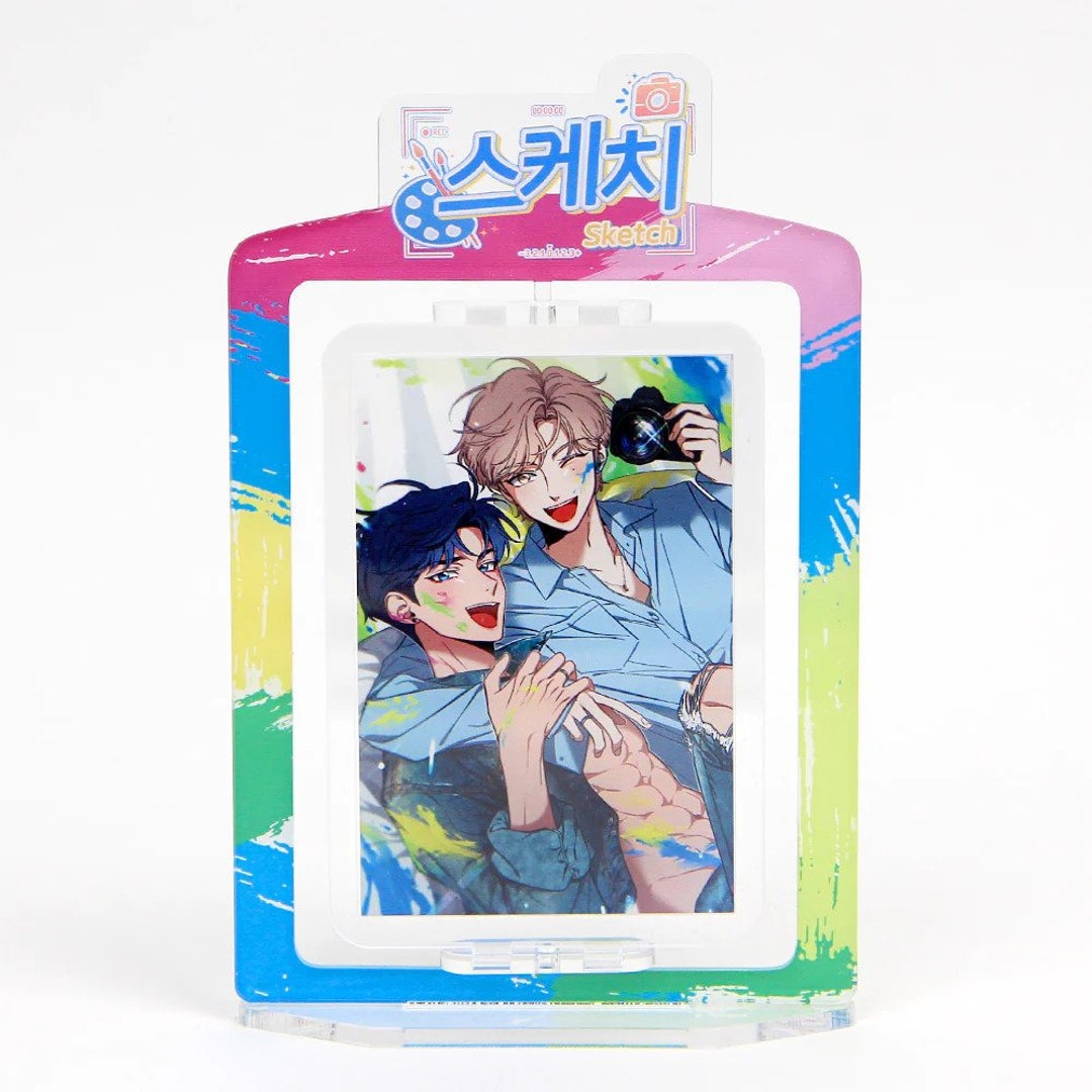 Sketch Manhwa Merch - Rotating Photo Holder Acrylic Stand - Etsy