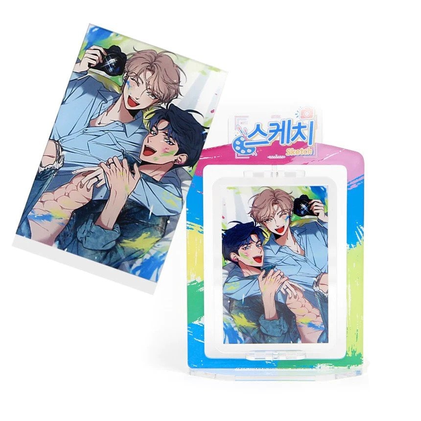 Sketch Manhwa Merch - Rotating Photo Holder Acrylic Stand - Etsy