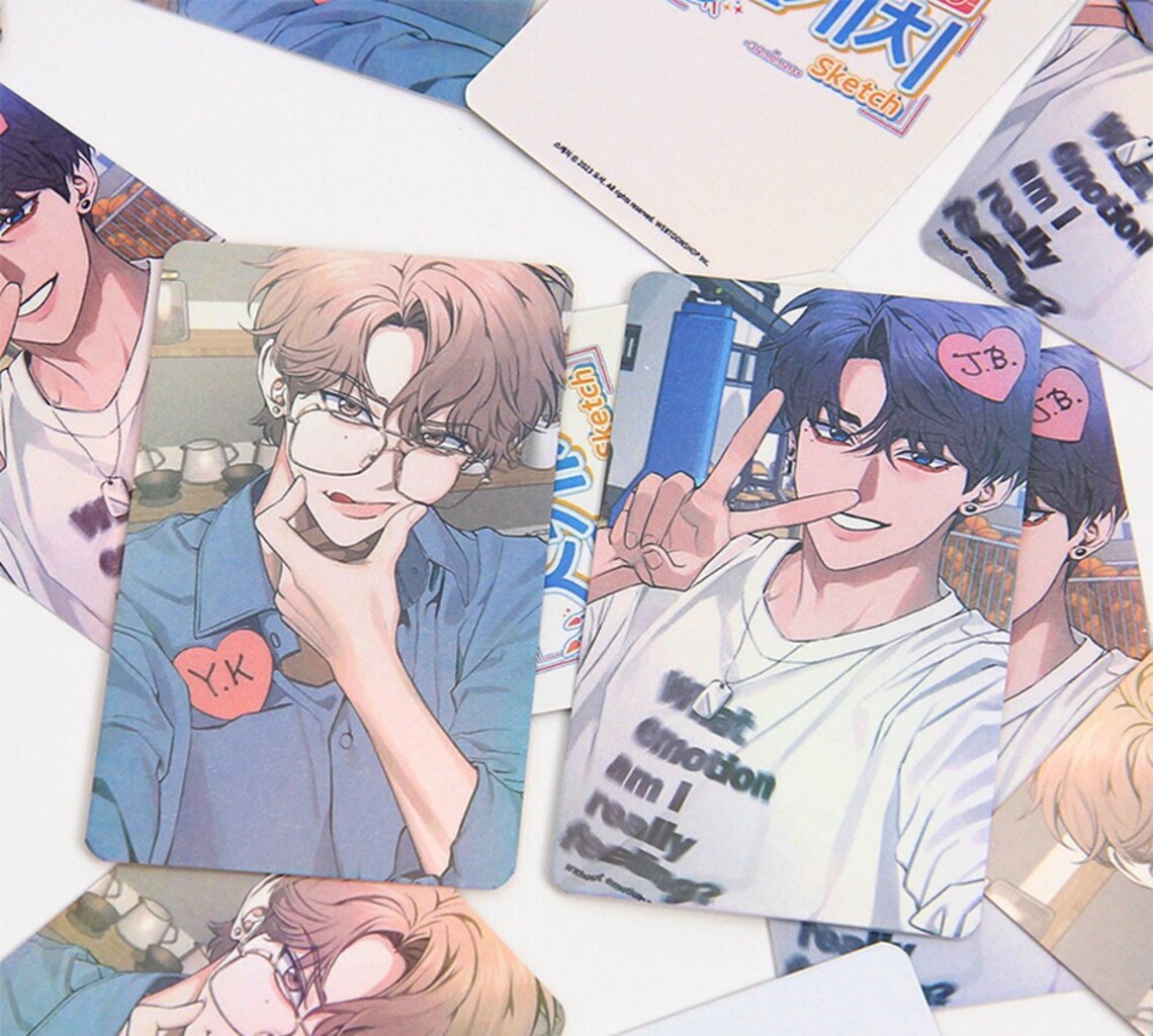 Sketch Manhwa Merch - Rotating Photo Holder Acrylic Stand - Etsy