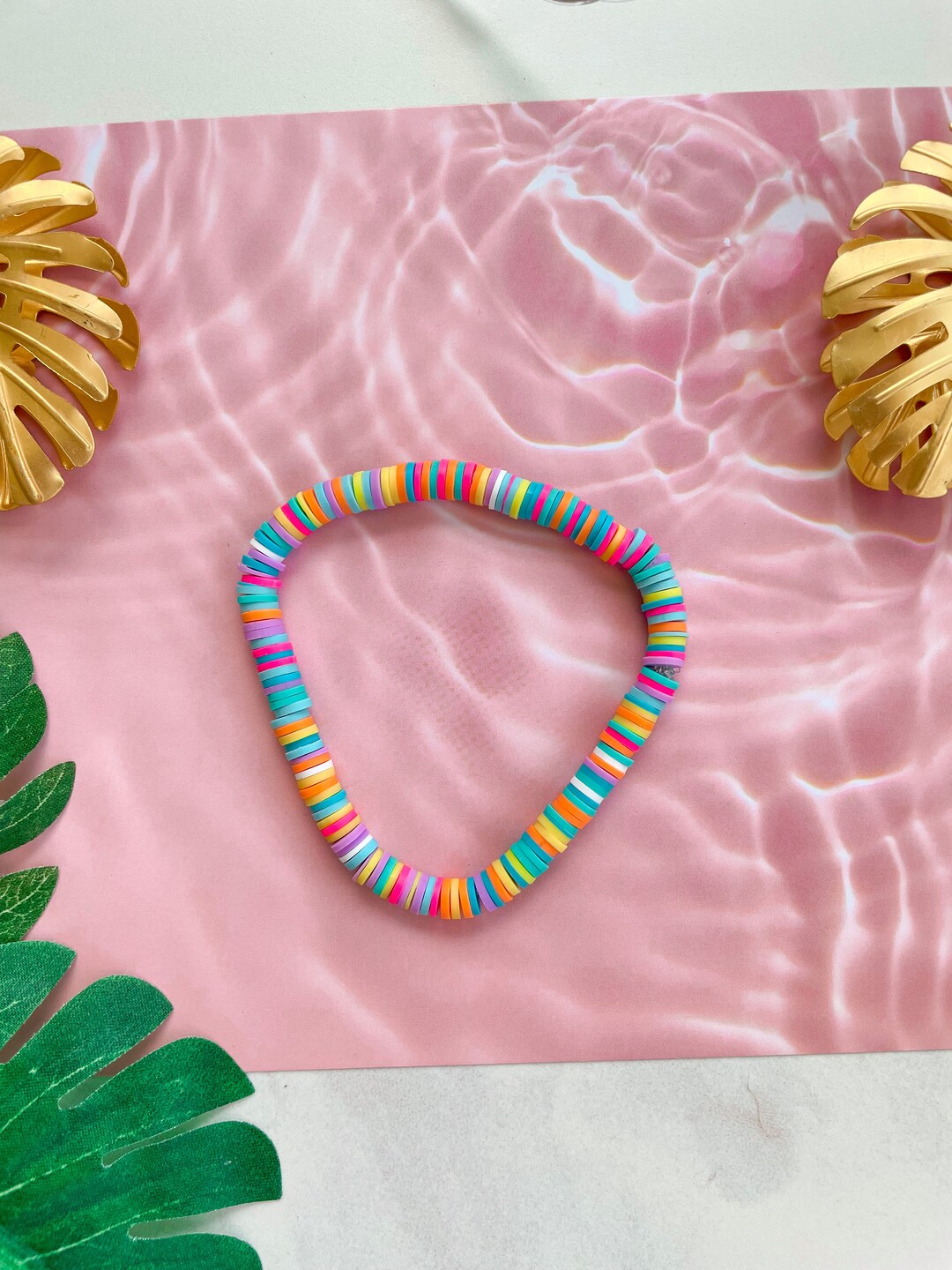 Heishi Bead Anklet - Etsy