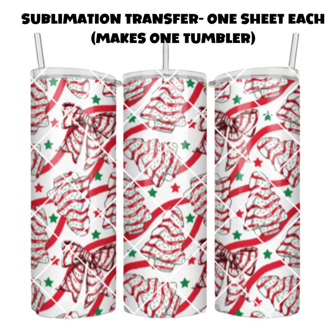 Christmas Tumbler Sublimation Print, Ready-to-press Transfer - Etsy UK