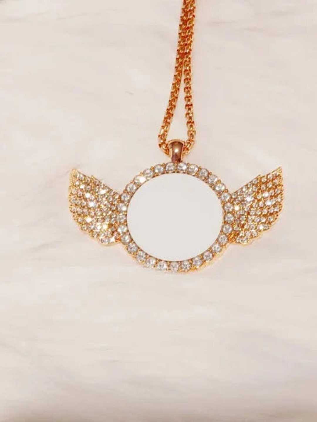 Sublimation Blanks Sublimation Necklace Angel Wings - Etsy