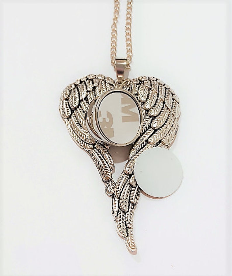 Sublimation Blanks Sublimation Jewelry Angel Wings Necklace - Etsy