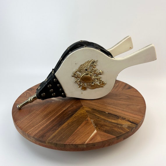 Antique Hand Bellows Made in Japan Crest Studded - Etsy