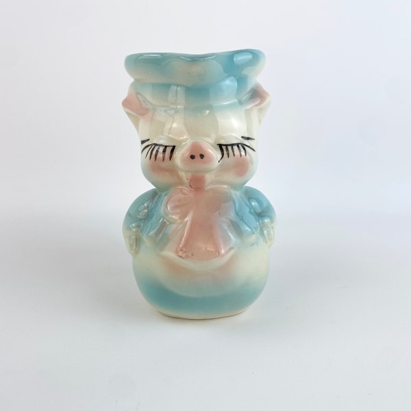 Vintage Pink Pig - Etsy