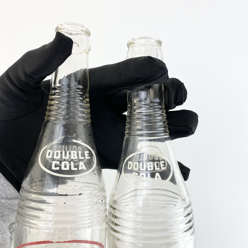Vintage Double Cola Glass Soda Pop Bottle Double Measure Double ...