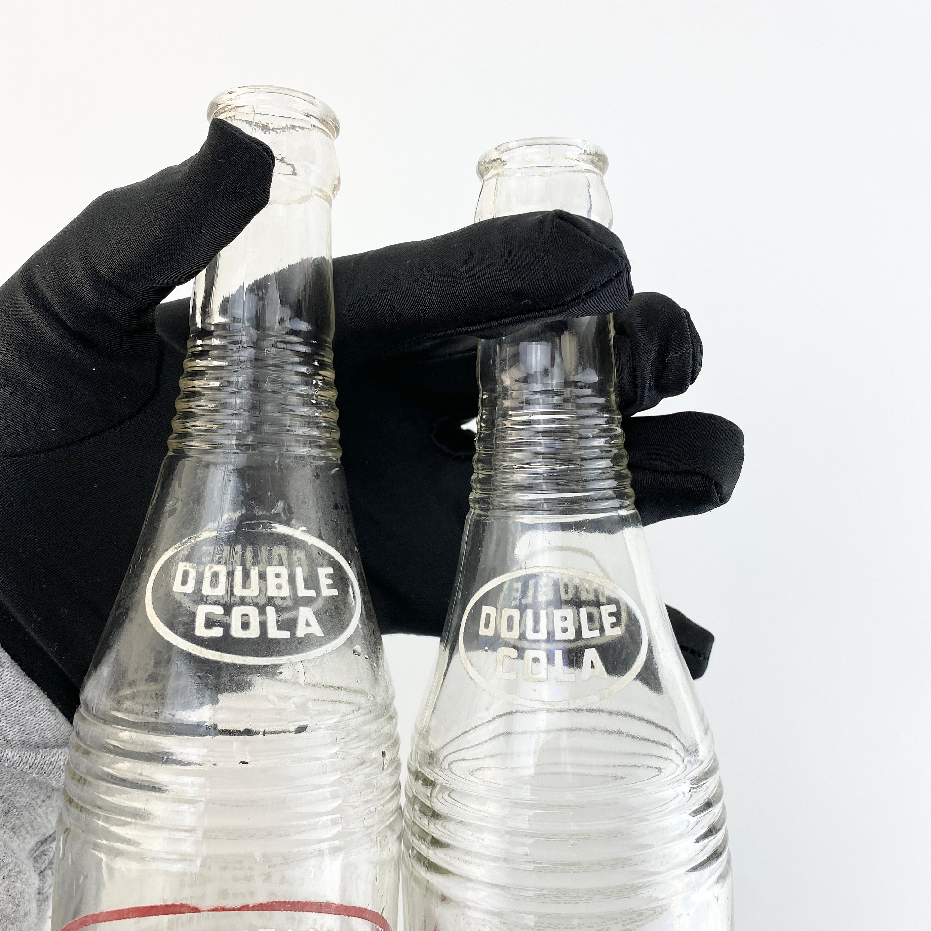 Vintage Double Cola Glass Soda Pop Bottle Double Measure Double ...