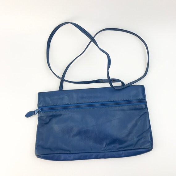 Vintage Blue Leather Bill Dorf Handbag Convertible - Etsy